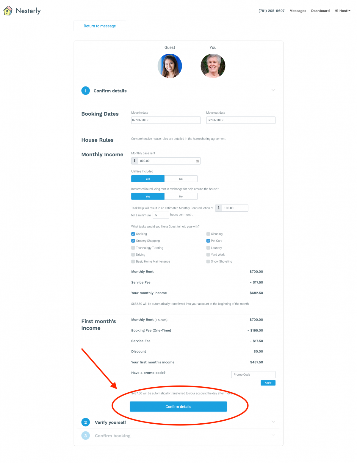 Host Guide – Finalizing Your Nesterly Homeshare - Nesterly